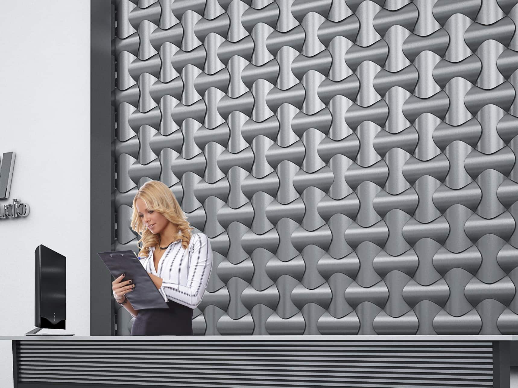 3D Wall Spline | Silber
