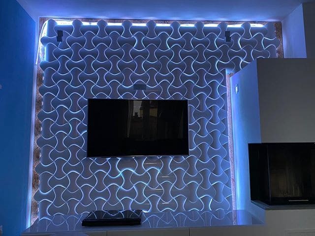 3D Wall Spline | Weiß